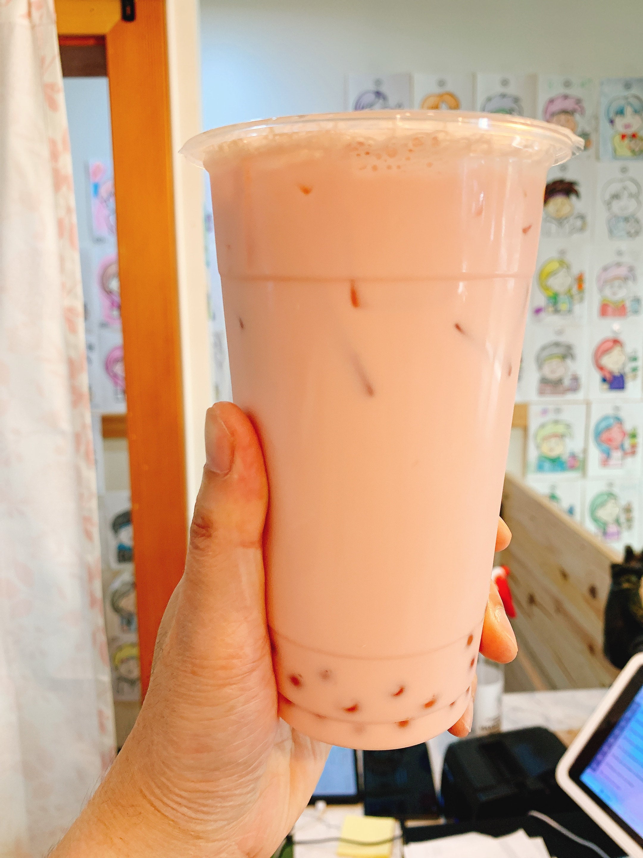 Raspberry Milk Tea | Banh Mi Bites